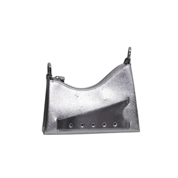 MAISON MARGIELA Silver Metallic Leather Bag