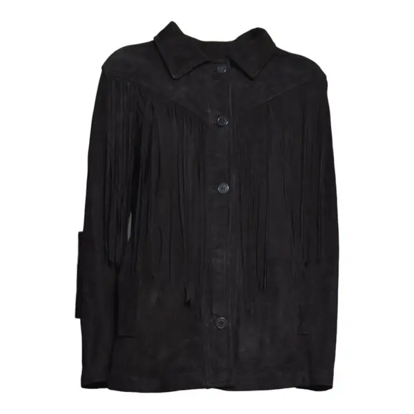 BLUSOTTO Suede Fringe Jacket
