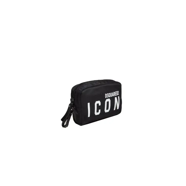 Dsquared2 Shiny Effect Nylon Mini Square Clutch