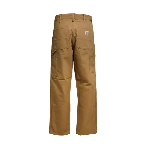 Carhartt Work In Progress Straight Leg Canvas Trousers - Marrone