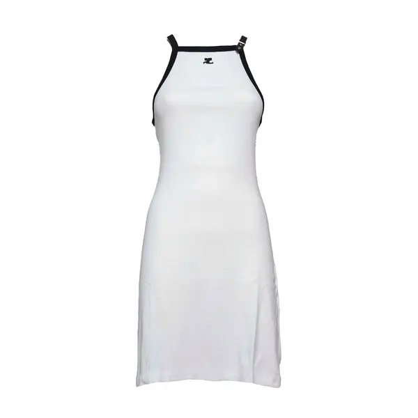 COURREGES Dresses - Bianco/nero