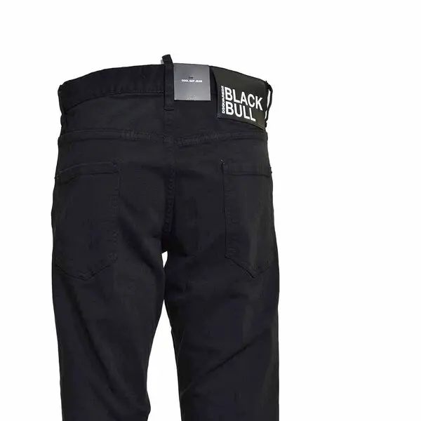 Dsquared2 Black Cotton Denim Jeans