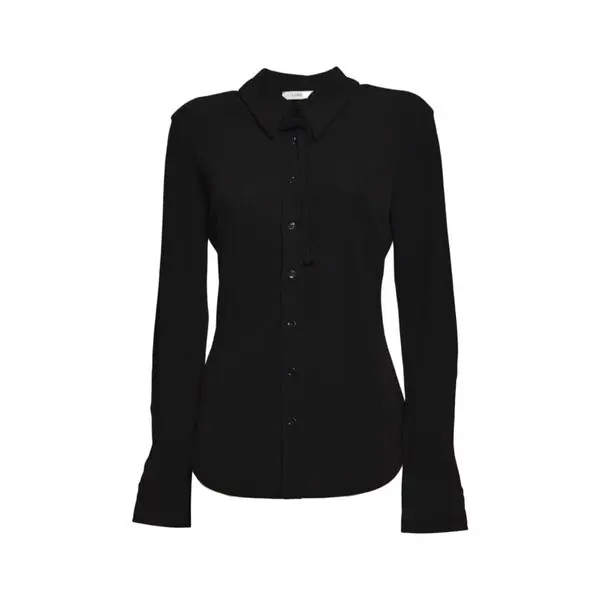 LEMAIRE Band Collar Shirt - Nero