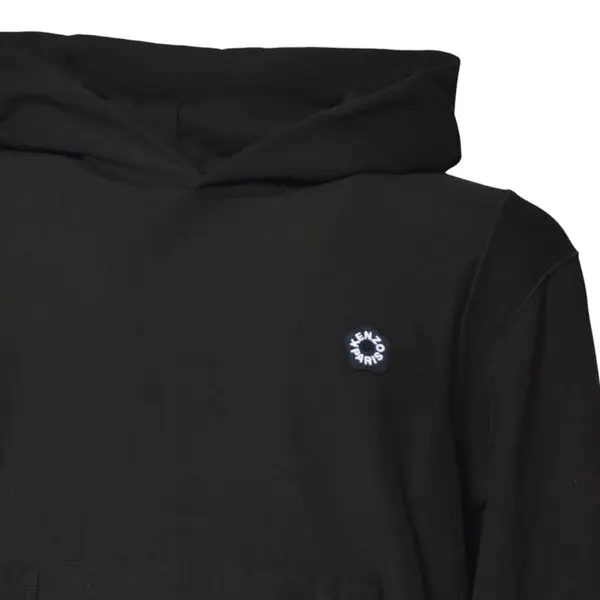 Kenzo Black Embroidered Logo Hoodie