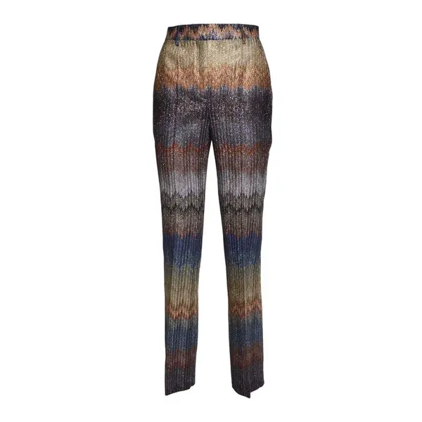 Missoni Pleated Metallic Trousers - Multicolour