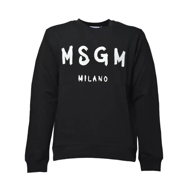 MSGM Milano Crew Neck Sweater - Nero
