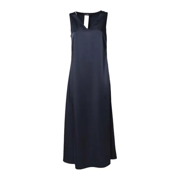 Max Mara Sleeveless V-neck Maxi Dress