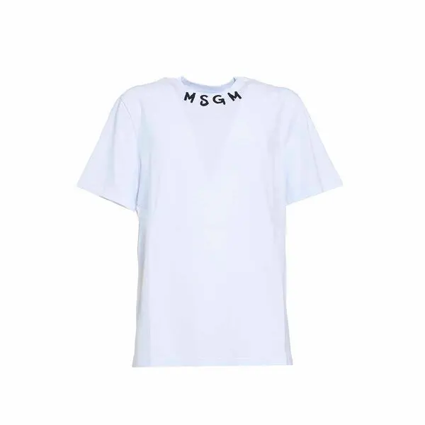MSGM Crewneck Printed T-shirt