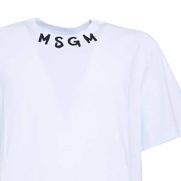 MSGM Crewneck Printed T-shirt