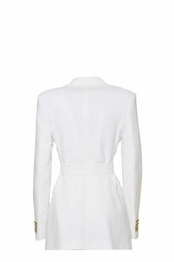 Tagliatore Double Breasted Blazer With Belt
