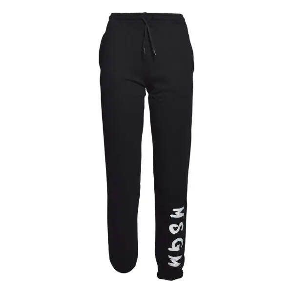 MSGM Logo Trousers - Nero
