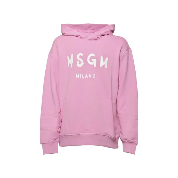 MSGM Milano Logo Hoodie - Rosa