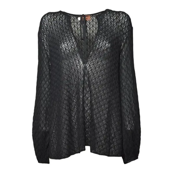 Missoni Black Lace Knit Shirt - Nero/argento