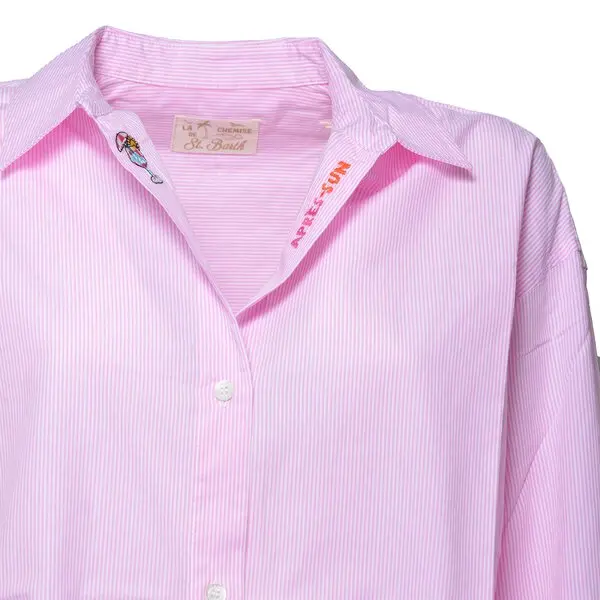 MC2 SAINT BARTH Striped Button-up Shirt