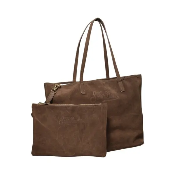 MC2 SAINT BARTH Tote Bag With Pouch - Marrone
