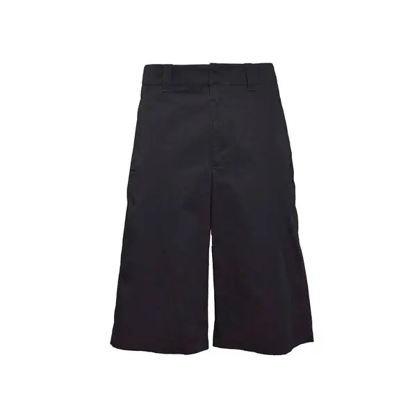 LEMAIRE Belted Wide-leg Shorts - Nero