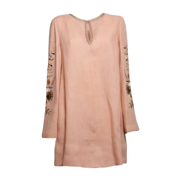FORTELA Embroidered Linen Shirt