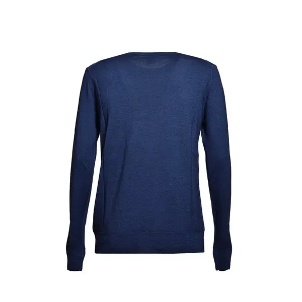 Aspesi Pure Wool Shaved Knit Pullover - Blu