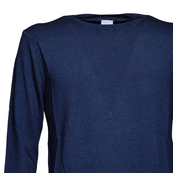 Aspesi Pure Wool Shaved Knit Pullover - Blu