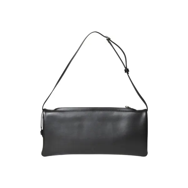 COURREGES Courrèges Black Leather Shoulder Bag