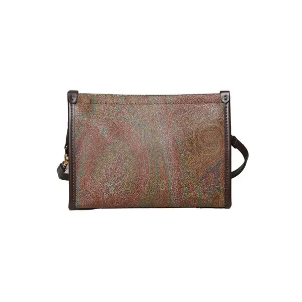 Etro Paisley Print Pegasus Logo Shoulder Bag - Multicolour