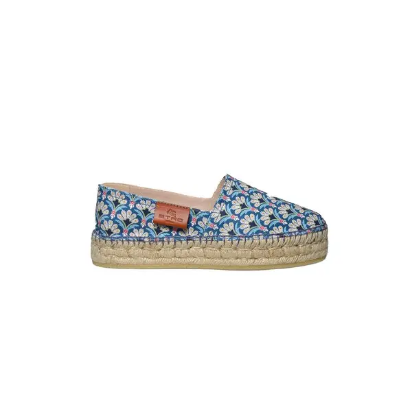 Etro Espadrille Flats With Floral Print - Azzurro/blu