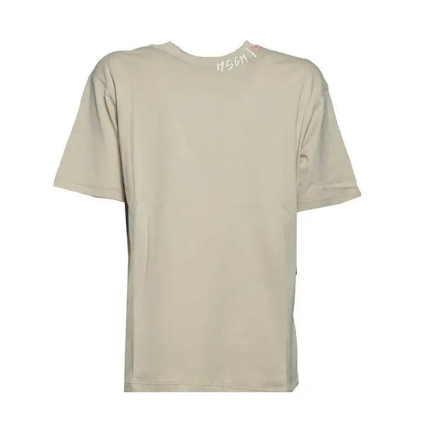 MSGM T-shirt With Graphic Detail - Beige