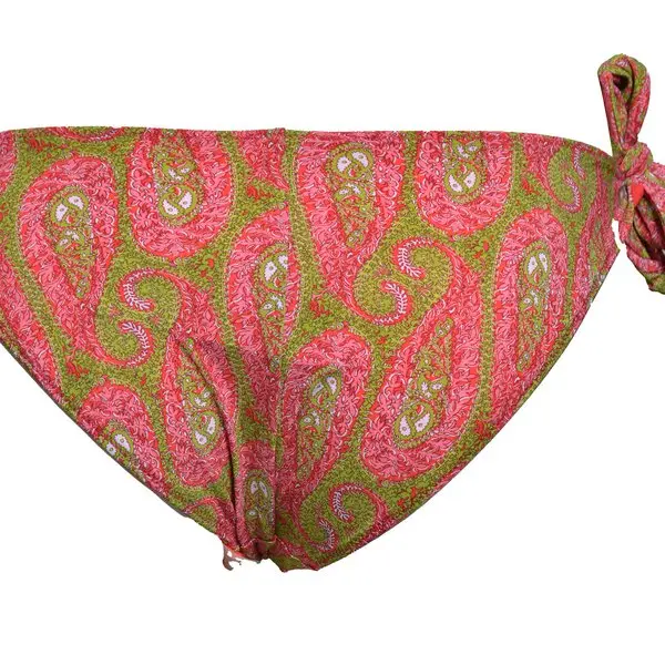 Etro Paisley Print Halterneck Bikini - Rosa/verde
