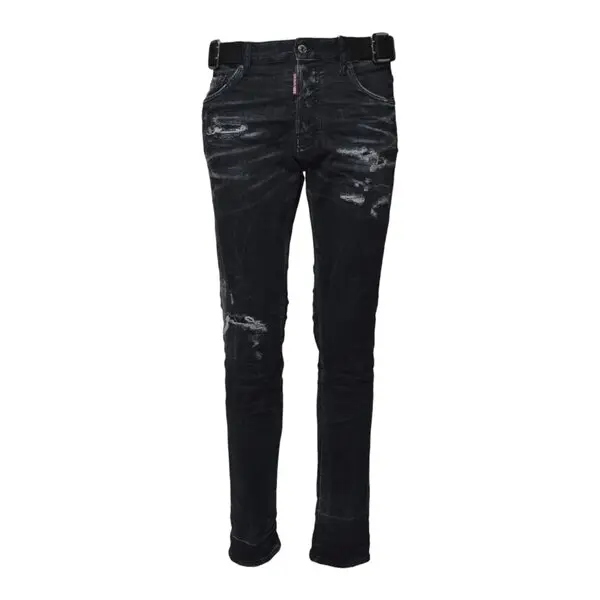 Dsquared2 Distressed Black Wash Jeans