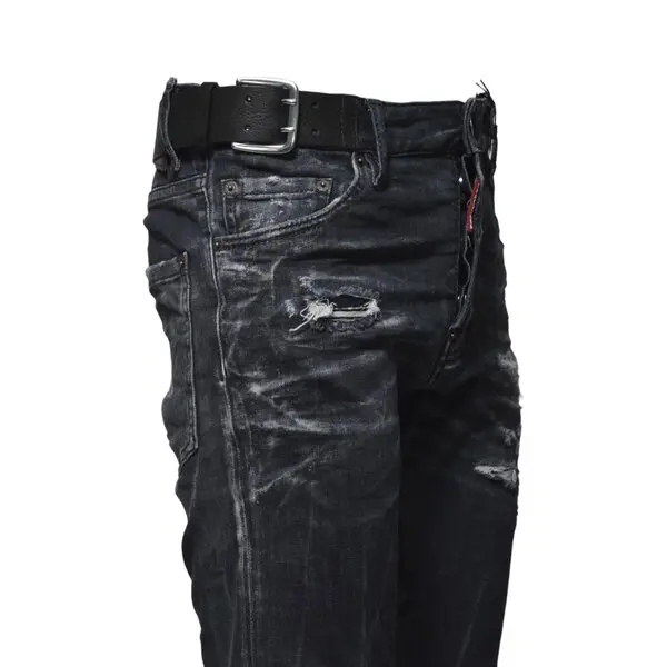 Dsquared2 Distressed Black Wash Jeans