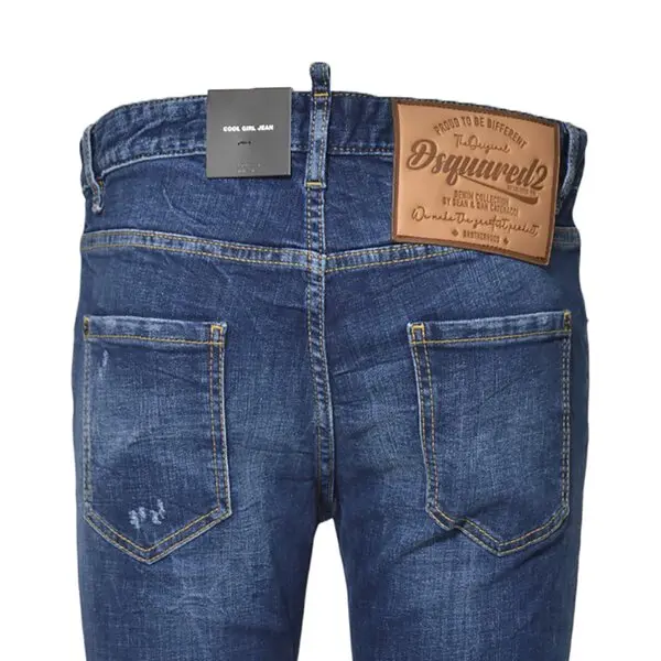 Dsquared2 Distressed Slim Fit Jeans - Denim