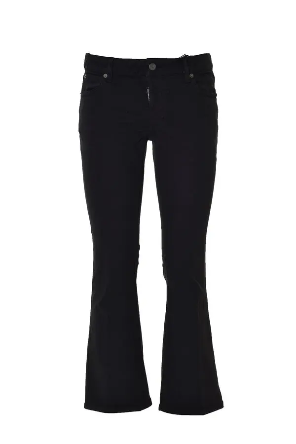 Dsquared2 Black Wash Bell-bottom Jeans