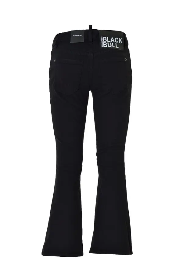 Dsquared2 Black Wash Bell-bottom Jeans