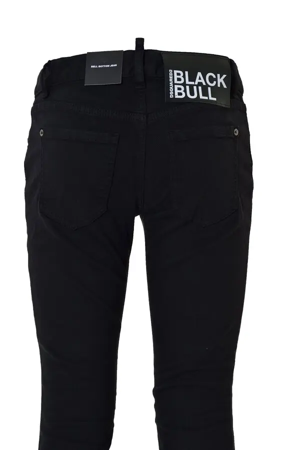 Dsquared2 Black Wash Bell-bottom Jeans