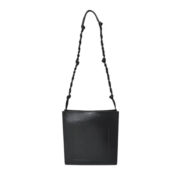JIL SANDER Black Leather Bag - Nero