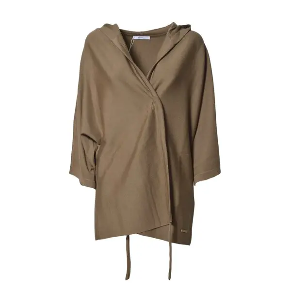 Max Mara Hooded Wrap Sweater - Nocciola