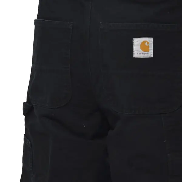 Carhartt Work In Progress Logo Detailed Relaxed Fit Shorts - Nero