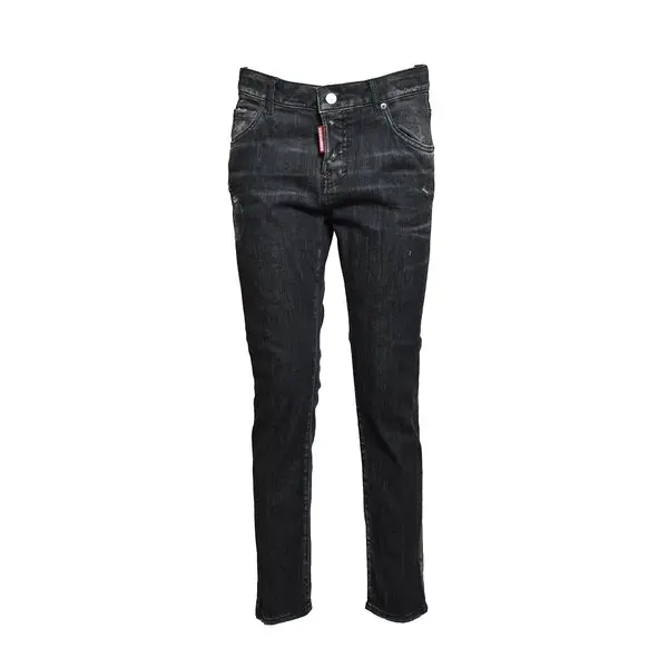 Dsquared2 Distressed Black Wash Jeans