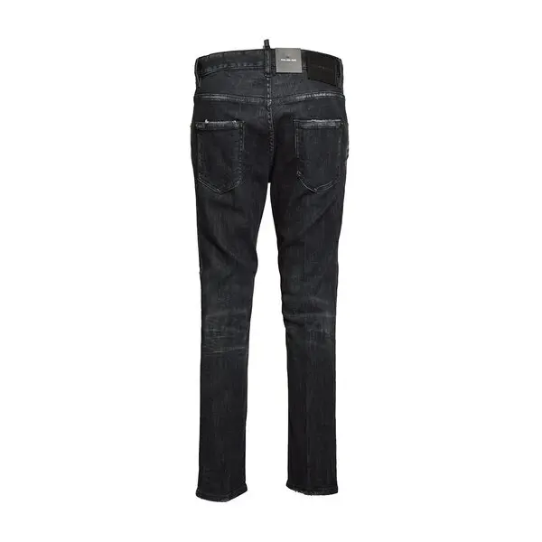 Dsquared2 Distressed Black Wash Jeans