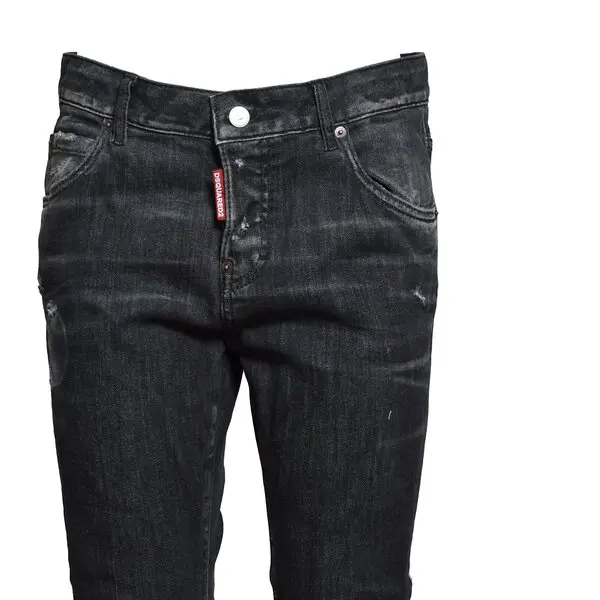 Dsquared2 Distressed Black Wash Jeans