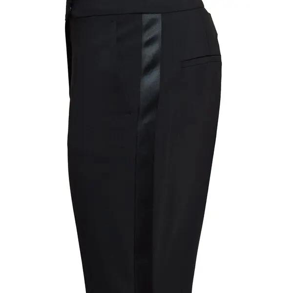 Max Mara Virgin Wool Satin And Mohair Trousers