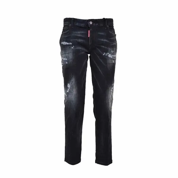 Dsquared2 Cropped Stretch Cotton Denim Jeans