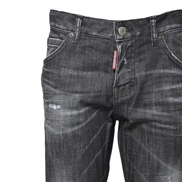 Dsquared2 Distressed Black Wash Jeans - Nero