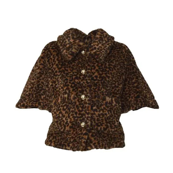 Max Mara Leopard Print Fur Jacket - Leopardato