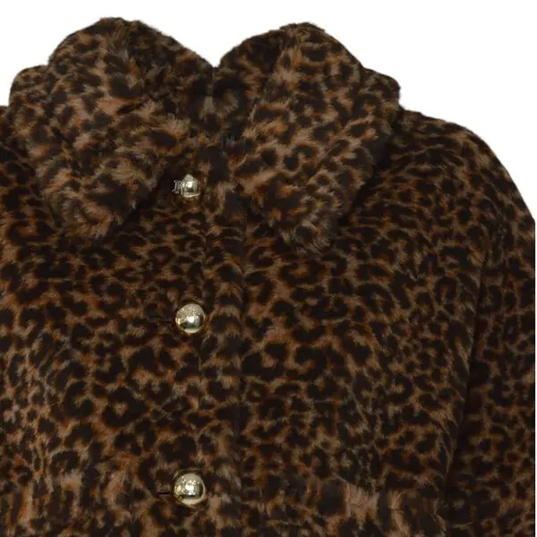 Max Mara Leopard Print Fur Jacket - Leopardato