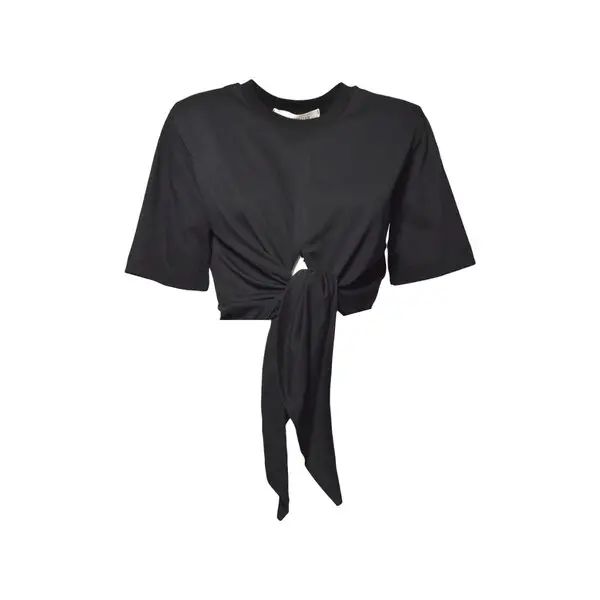 NINEMINUTES Cropped Knot T-shirt