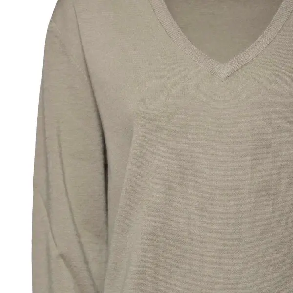Max Mara V-neck Long Sleeve Sweater - Cammello