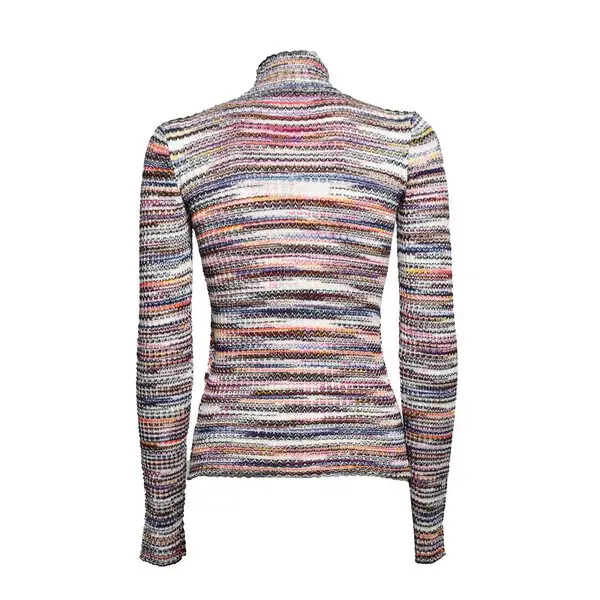 Missoni Striped Turtleneck Fine Knit Sweater - Multicolour