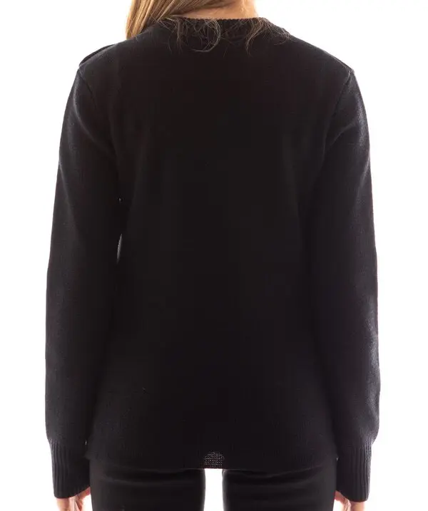 Rabanne Button Detailed High Neck Pullover