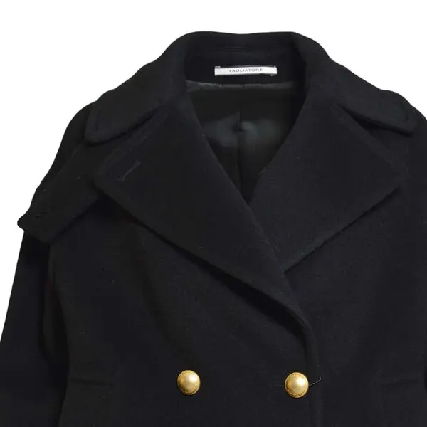 Tagliatore Double Breasted Coat - Nero